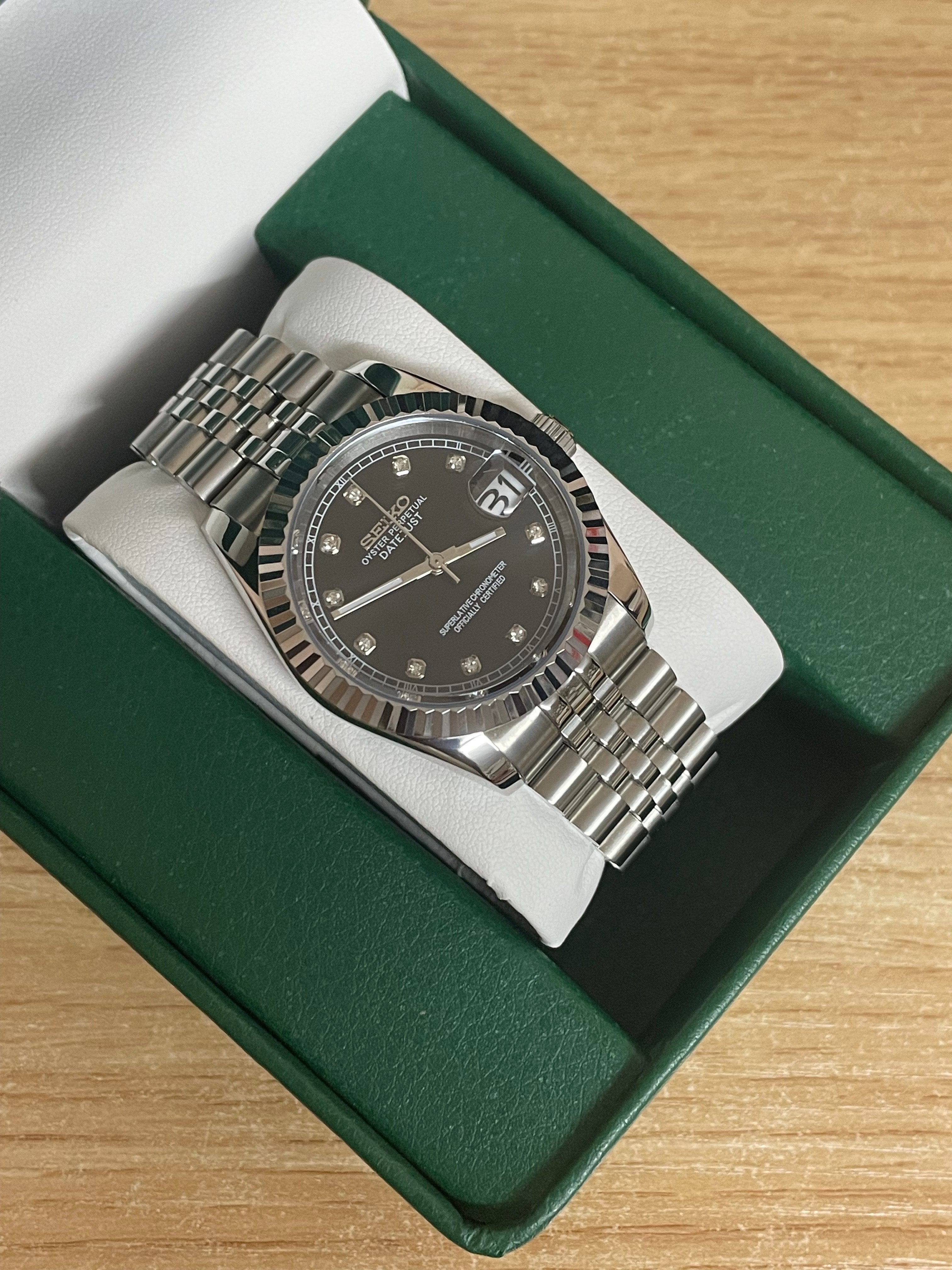 Seiko mod - Obsidian diamond-style dial – Equipt